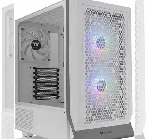 Thermaltake S200 TG argb Snow CA-1X2-00M6WN-00, White, Brown Box