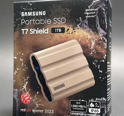 Samsung T7 Shield 1TB (Бежевый)