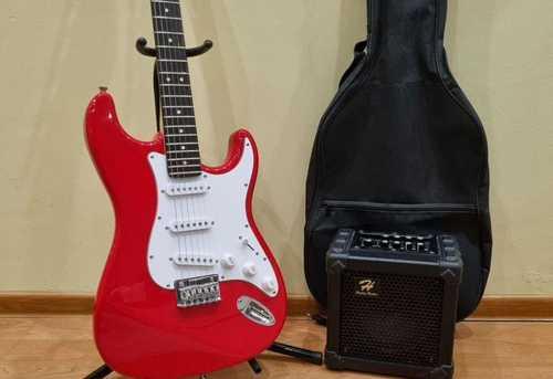 Электрогитара Fender Squier MM с Комбиком