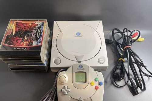 Sega Dreamcast + VMU + Игры