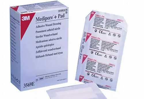 Оптом Раневая повязка 3М Medipore+Pad 3569E,10 х 1