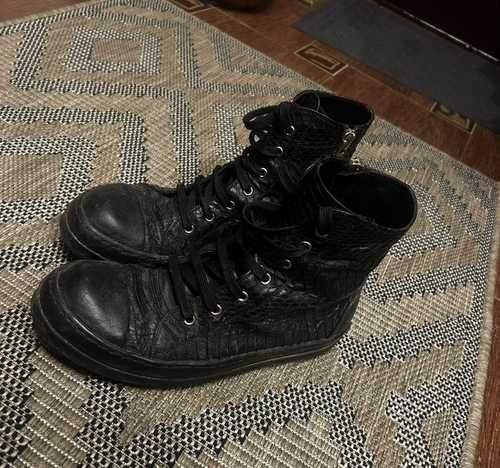 Rick Owens Ramones Black Python High