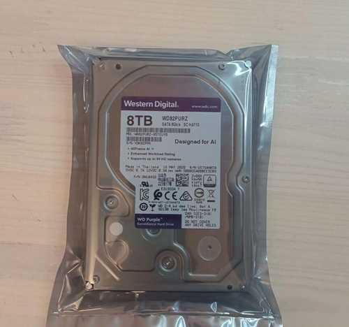 Жесткий диск WD Purple 8Tb 82purz HDD несколько