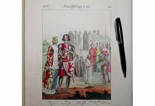 1835 год. Французская одежда, 99 цв.гравюр 34х26см
