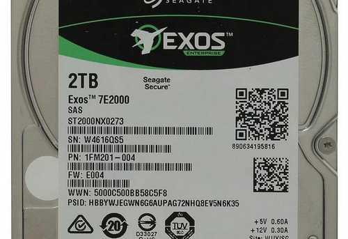 Seagate exos 7e2000 2TB SAS ST2000NX0273