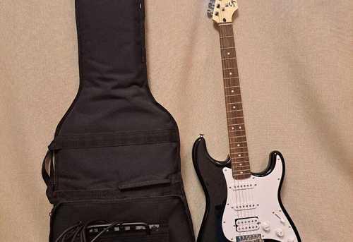 Продам fender squier bullet Stratocaster HSS Black