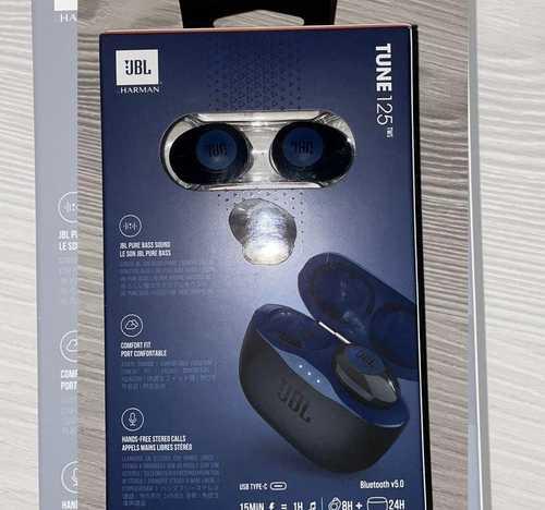 Беспроводные Наушники TWS JBL Tune 125TWS синие