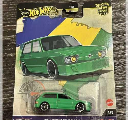 Hot wheels 1:64 premium volkswagen brasilia