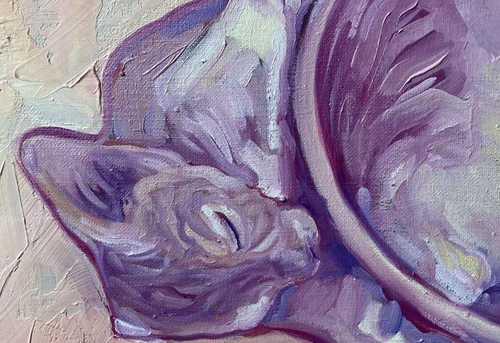 Картина маслом кошка