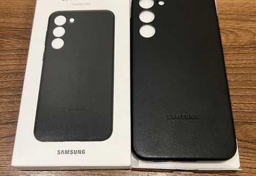 Кожаный Чехол на samsung s23+ оригинал