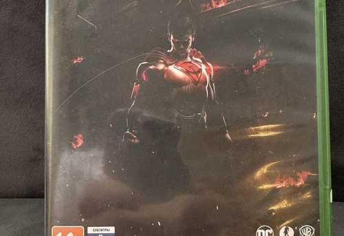 Injustice 2 xbox one диск