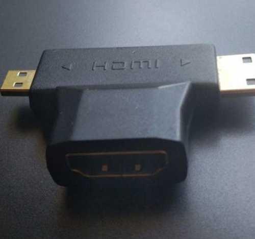 Переходник hdmi на микро hdmi и мини usb