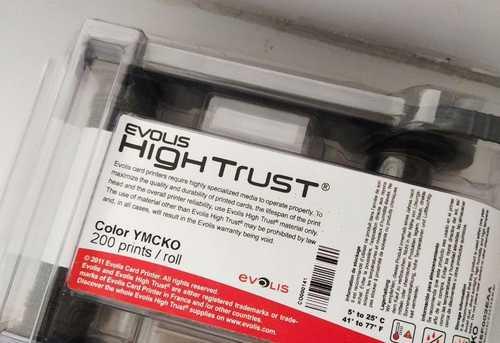 Evolis high trust color ymcko 200 prints/roll