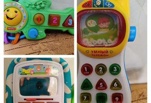 Fisher Price, Chicco развивающие игрушки,телефон