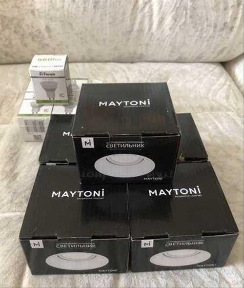 Встраемывый светильник maytoni dot dl028-2-01w