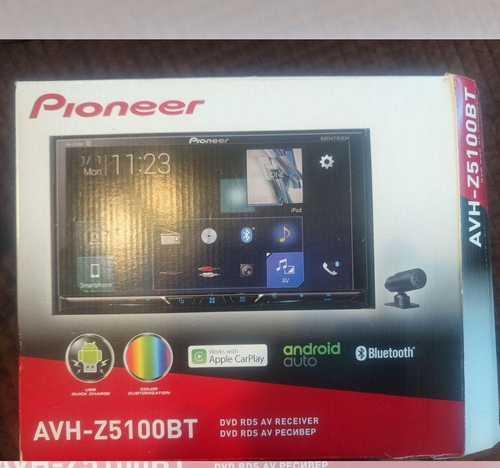 Магнитола 2 din pioneer avh-z5100bt