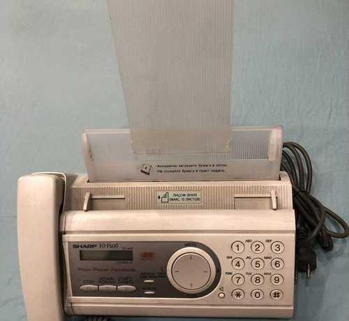 Телефон факс sharp FO-P600 A4, на обычной бумаге