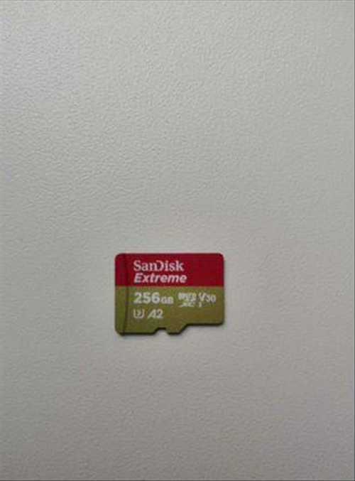 Карта памяти SSD - Micro SD SanDisk Extreme 256 gb