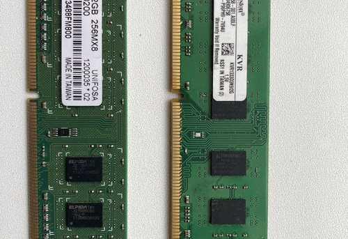 Оперативная память ddr3 2+2Gb