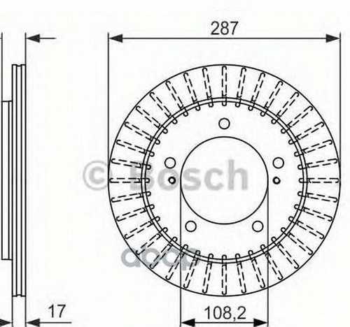 Диск торм. 0986479486 Bosch