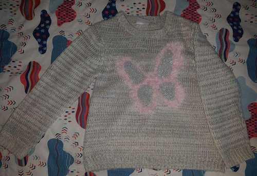 Тёплая кофта (свитер) на девочку 104р