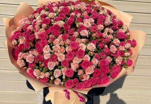51 Кустовые Розы Эквадор / цветы с доставкой