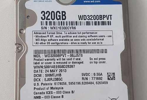 Western Digital WD Blue 320 гб WD