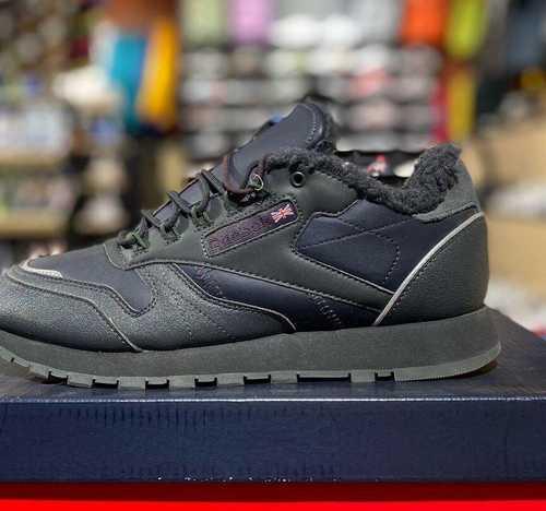 Кроссовки Оригинал Reebok Cl Leather Winter (40, Осень-зима)