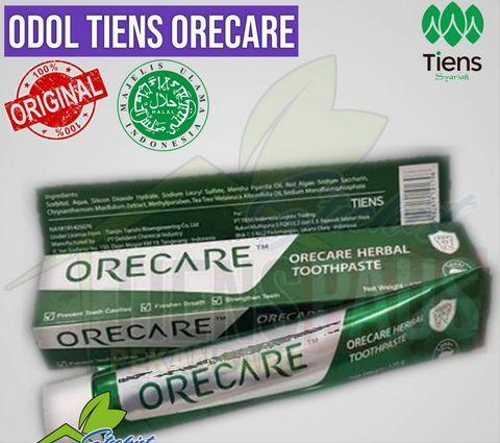 Зубная паста "orecare" tiens