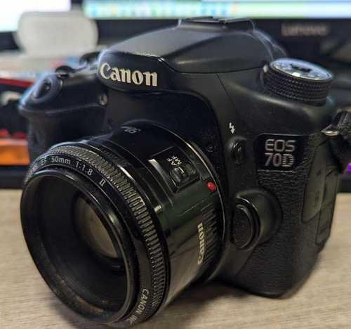 Фотоаппарат canon 70d   50 mm f1.8