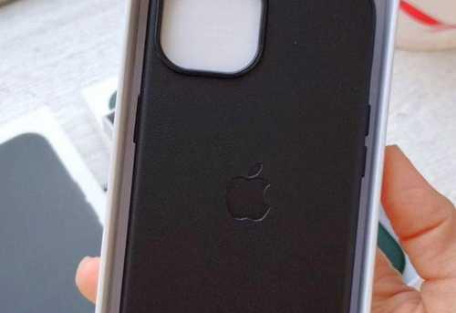 Чехол Leather case на iPhone 15