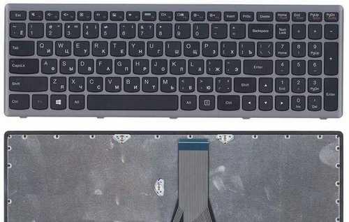 Клавиатура для Lenovo G505s Z510 S510 черная c сер
