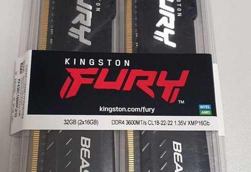 Оперативная память Kingston Fury 32gb ddr4