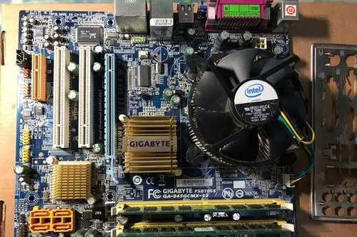 Комплект Core 2 Duo E7400+Gigabyte GA-945gcmx-S2