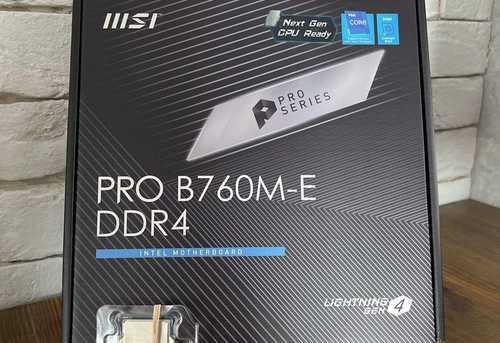 Материнская плата MSI PRO B760M с i5 12400f