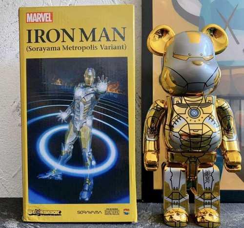 Мишка Bearbrick Iron Man 400%