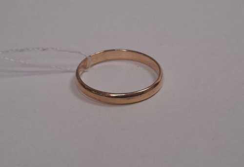 Золотое обручальное кольцо 585 пробы, 16 размер