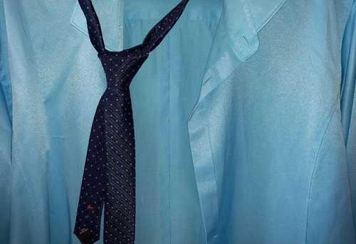 Рубашка мужская, в подарок галстук
