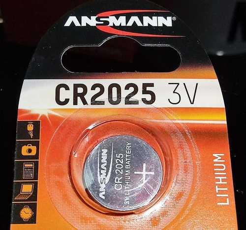 Батарейка Ansmann CR2025 Lithium 3V