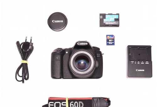 Фотоаппарат Canon 60d (пробег 5100) kit + 8гб