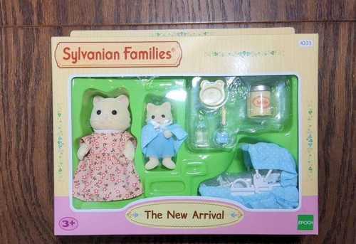 Sylvanian Families кошка с котёнком и люлькой 4333