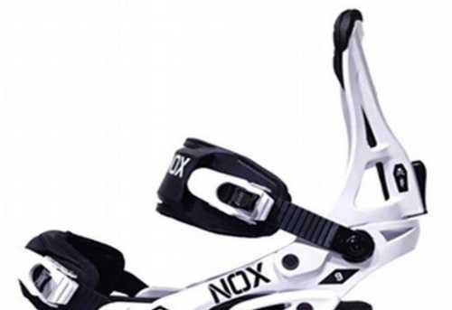 Крепления для сноуборда Nox Team Alu White/Black
