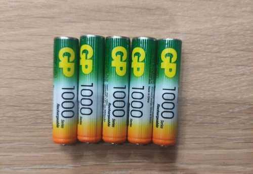 Аккумуляторные батарейки gp 1000 aaa