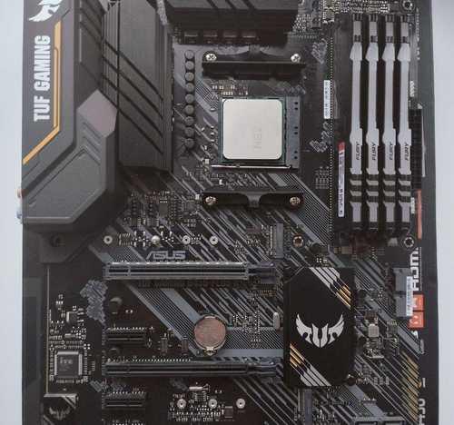 Asus TUF B450 Plus-II, Ryzen 5500, 32 Гб