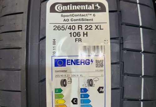 Continental ContiSportContact 6 265/40 R22 106H