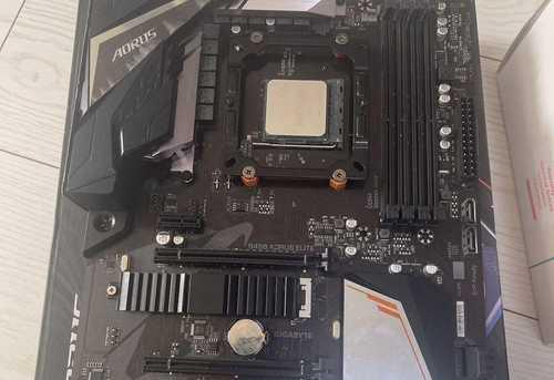 Комплект ам4, b450 aorus elite +ryzen 5700x