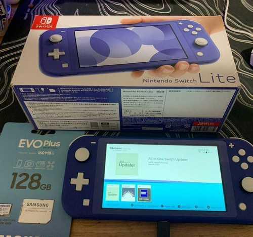 Nintendo switch lite прошитая 128 гб