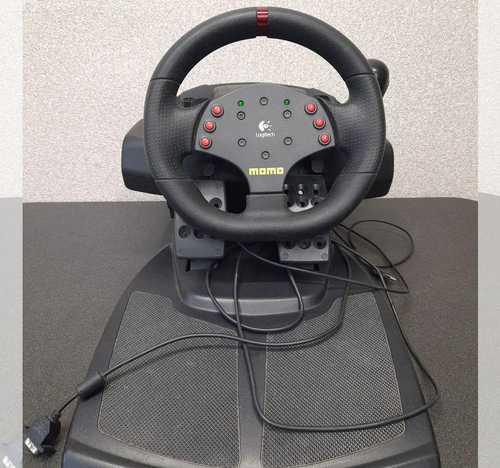 Игровой руль с педалями logitech бронь