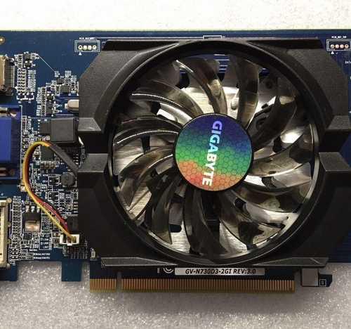 Видеокарта Gigabyte GT 730 2 gb ddr3 Рабочая