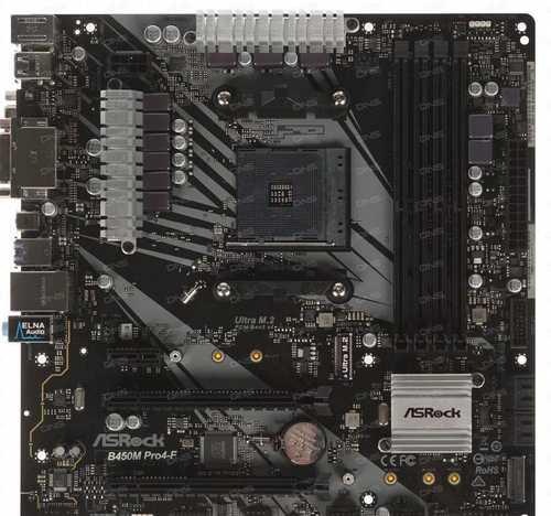 Материнская плата Asrock b450m pro4-f